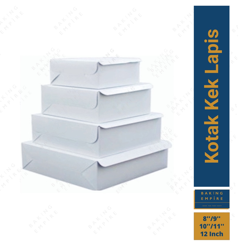 Brownie Cake Box / Kotak Kek Lapis 10pcs (8/9/10/11/12 Inch) | Shopee ...