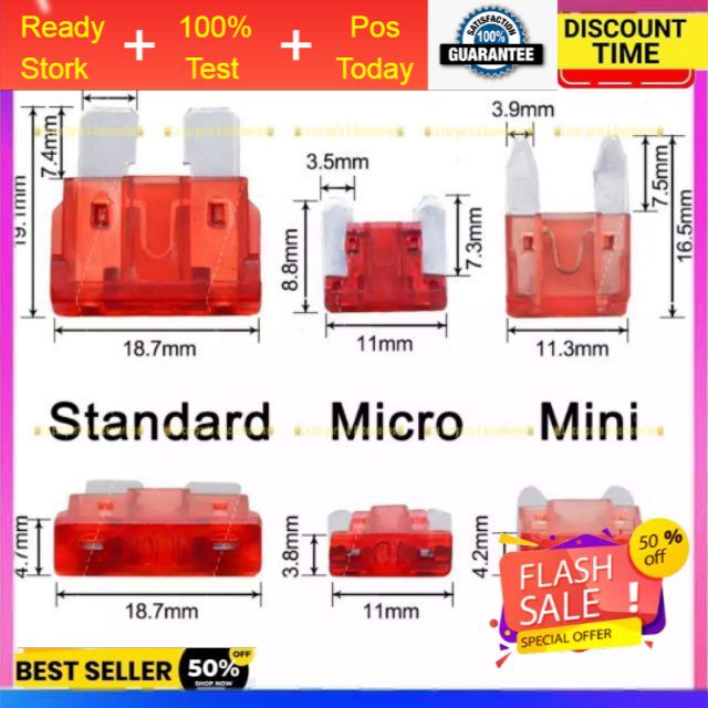 Car fuse universal size standard/Mini 5A/10A/15A/20A lot Car Auto ...