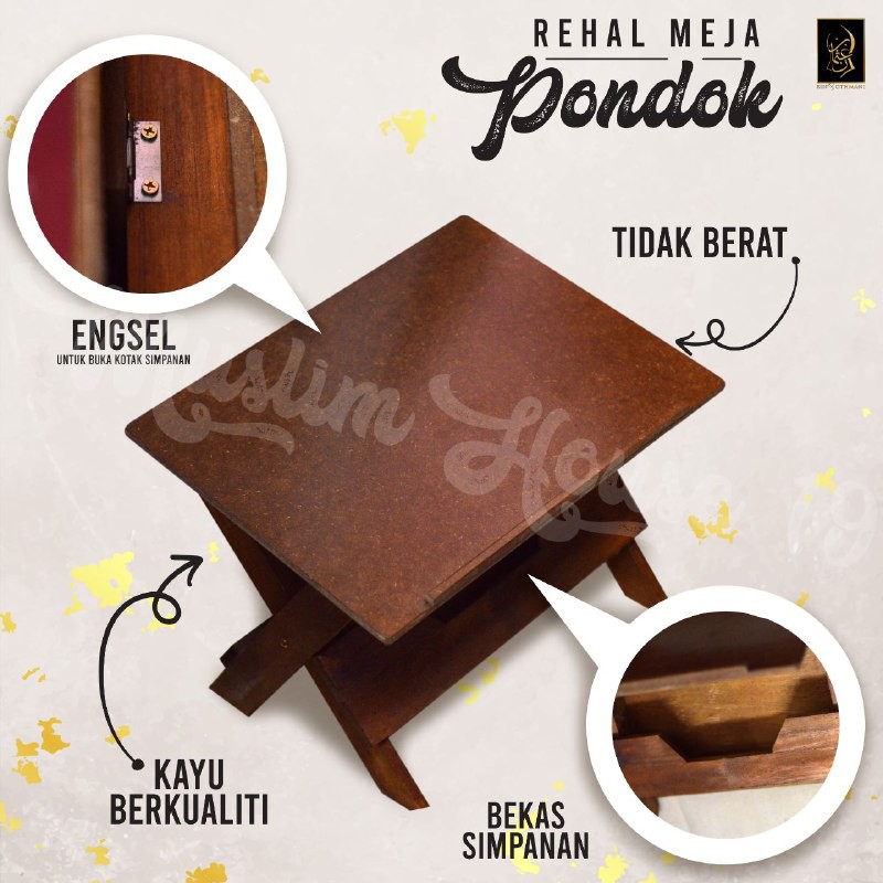 REHAL MEJA PONDOK ( DESIGN KAYU ) | Shopee Malaysia