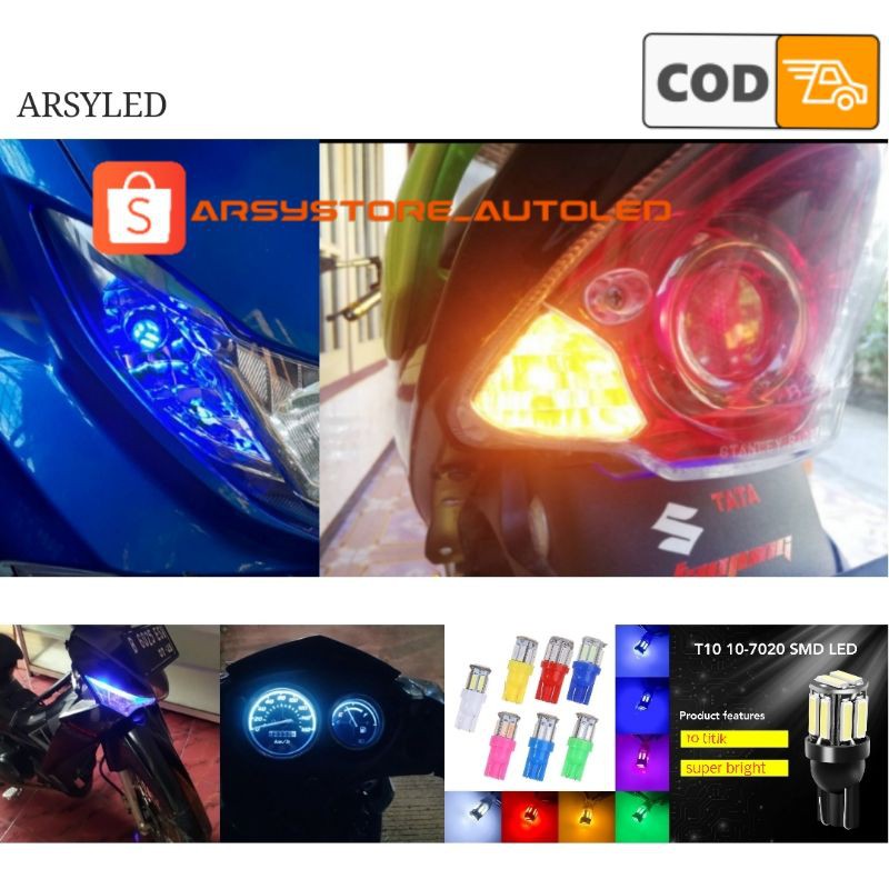 Led Light T10 7014 10 Point Twilight Turn Signal sen Reverse ...