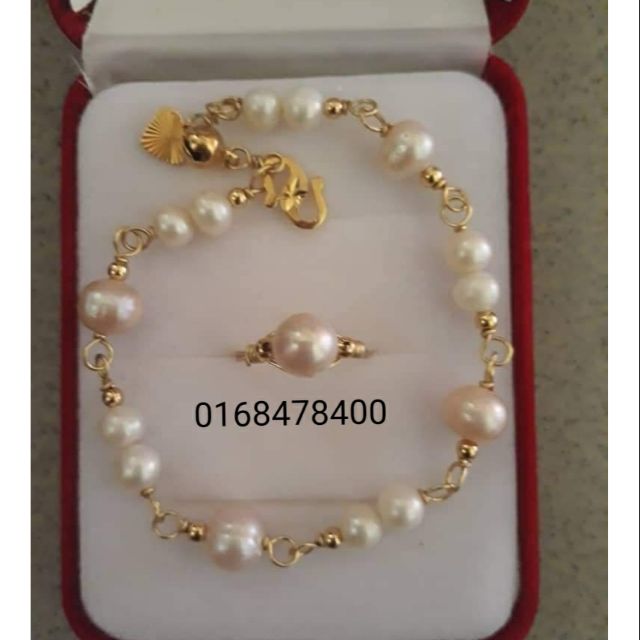 💓GELANG TANGAN SET CINCIN SUASA MUTIARA ASLI SABAH IKAT SUASA | Shopee ...