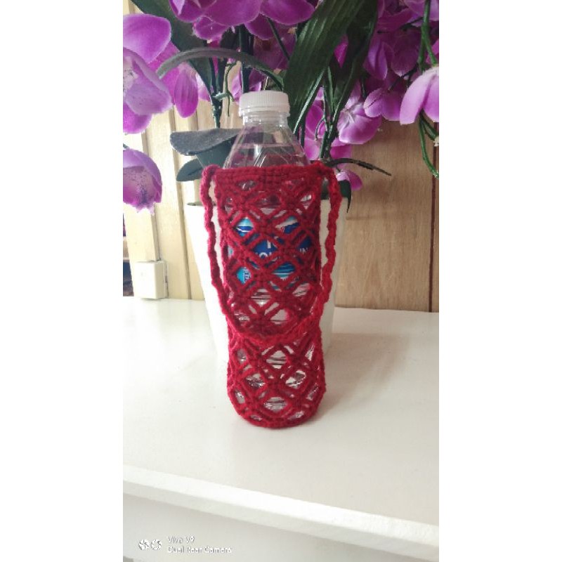 SARUNG BOTOL AIR KAIT 🔥 SIMPLE PATTERN BOTOL MINERAL SIZE 🔥 | Shopee ...