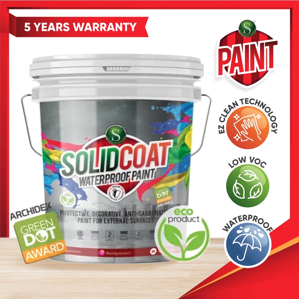 SOLIDCOAT Water Based Anti Carbonation Paint TINT (1 Litre) | Shopee Malaysia