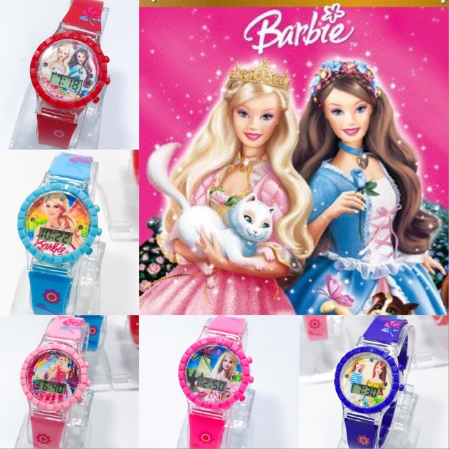 👉🏻Ready stock 👈🏻Led Barbie girl watches with music and light | Shopee ...
