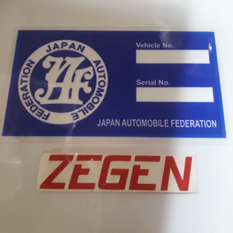 Jaf japan automobile feeling blue kanji stickon sticker | Shopee Malaysia