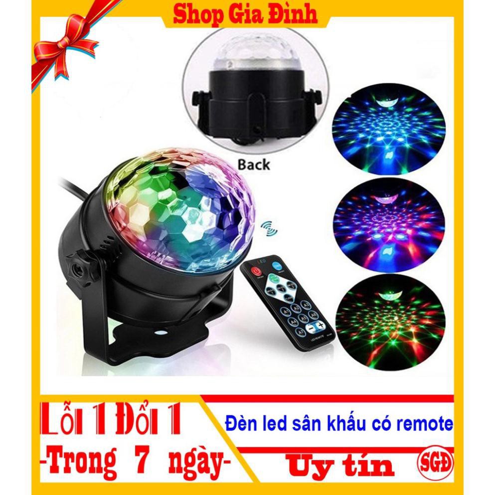 7-color rotating LED stage light with remote control - LED disco light ...