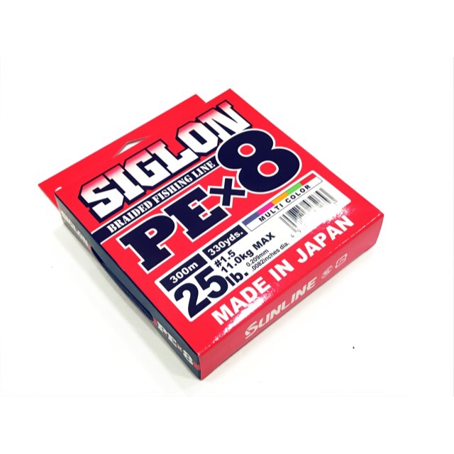 SUNLINE Siglon PE X8 Multicolor 300m #1.5, 25lbs | Shopee Malaysia