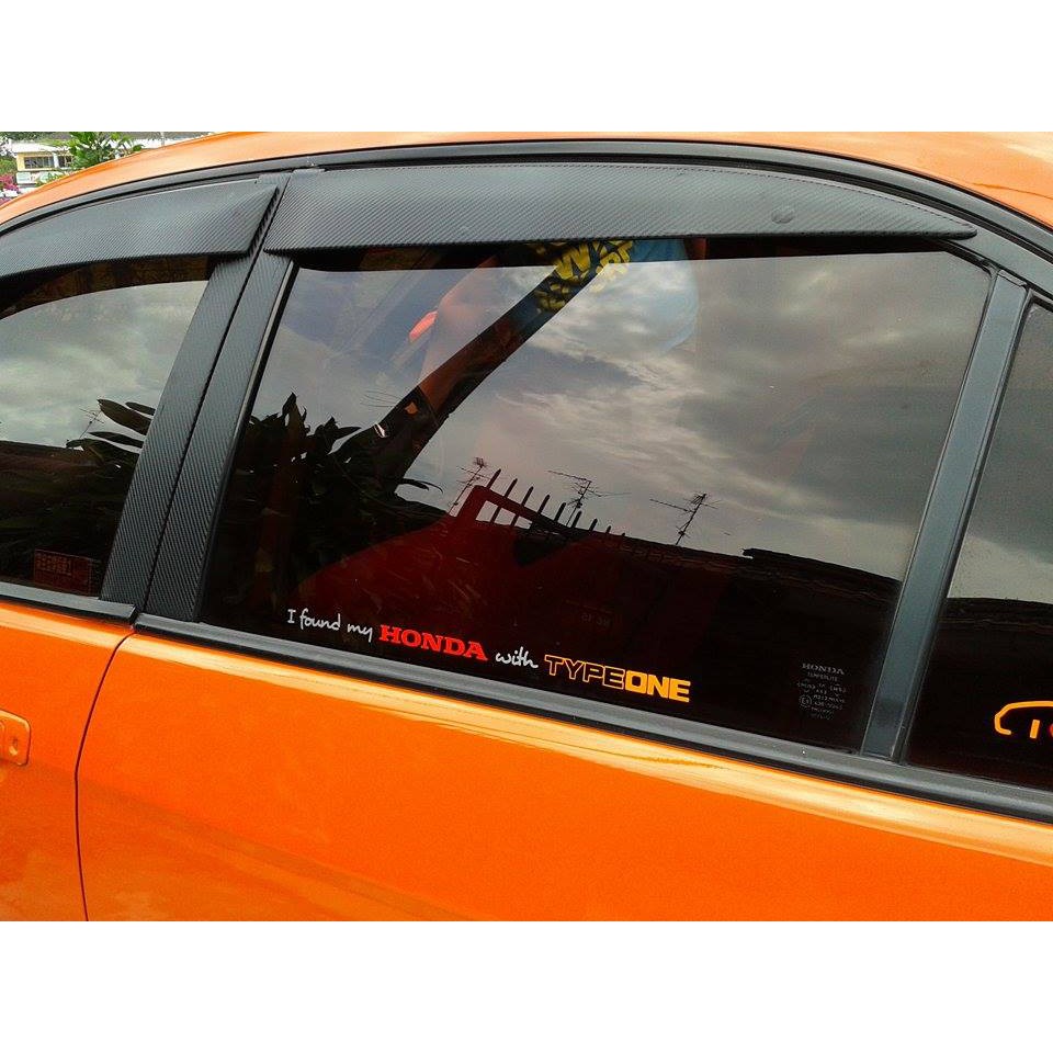 (2 pcs) STICKER HONDA type one EF9 EG9 EK CIVIC FERIO VIRS ES ES2 FD ...
