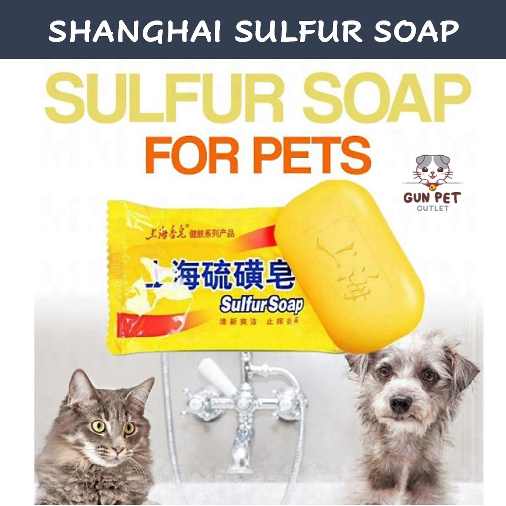 Shanghai Pet Sulfur Sulphur Soap For Fungus Cat Dog Sabun Belerang ...