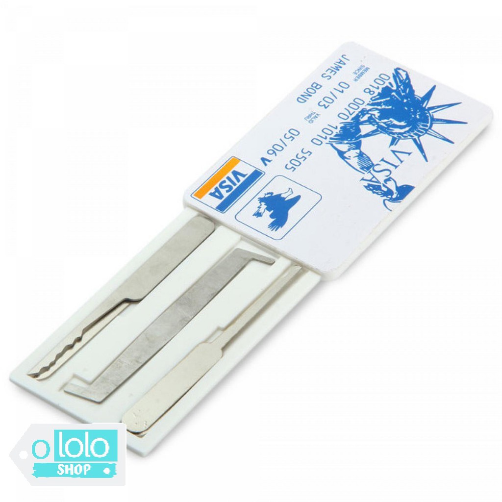 Tools Open Use Padlock // CREDIT CARD LOCK PICK SET | Shopee Malaysia