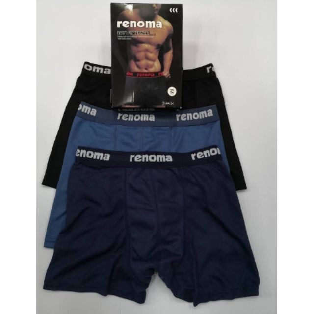 🔥 BARANG PANAS 🔥Boxer lelaki 3pcs random colour {renoma hitam} | Shopee ...