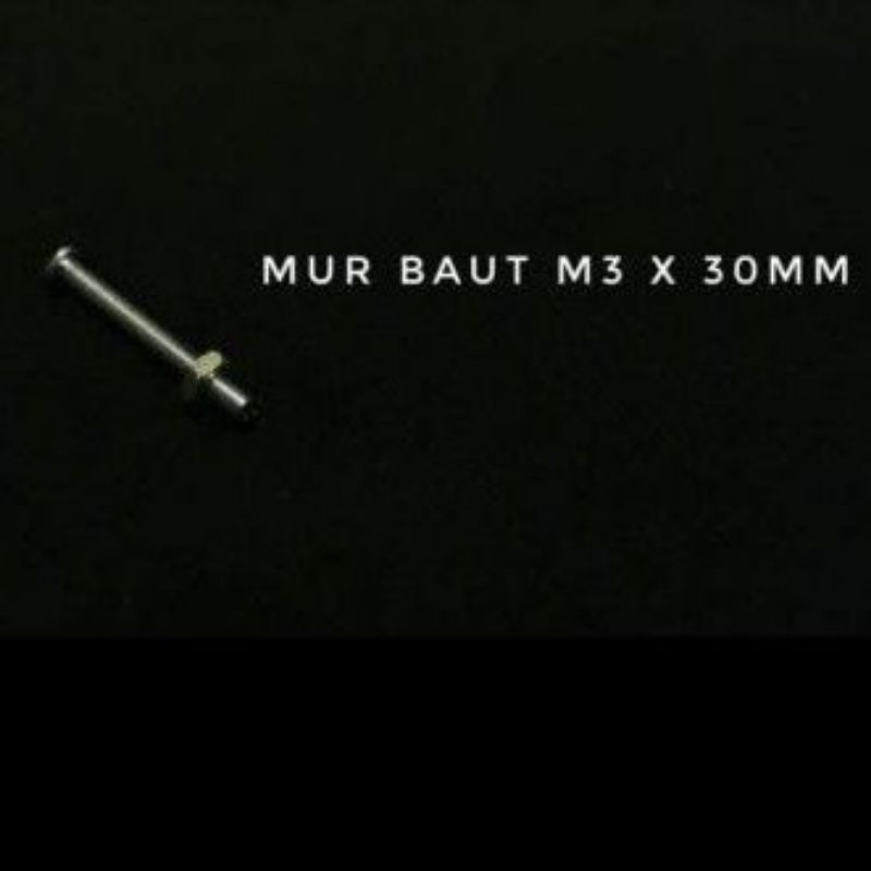 Jp M3 x 30mm Bolt Nuts Pair | Shopee Malaysia