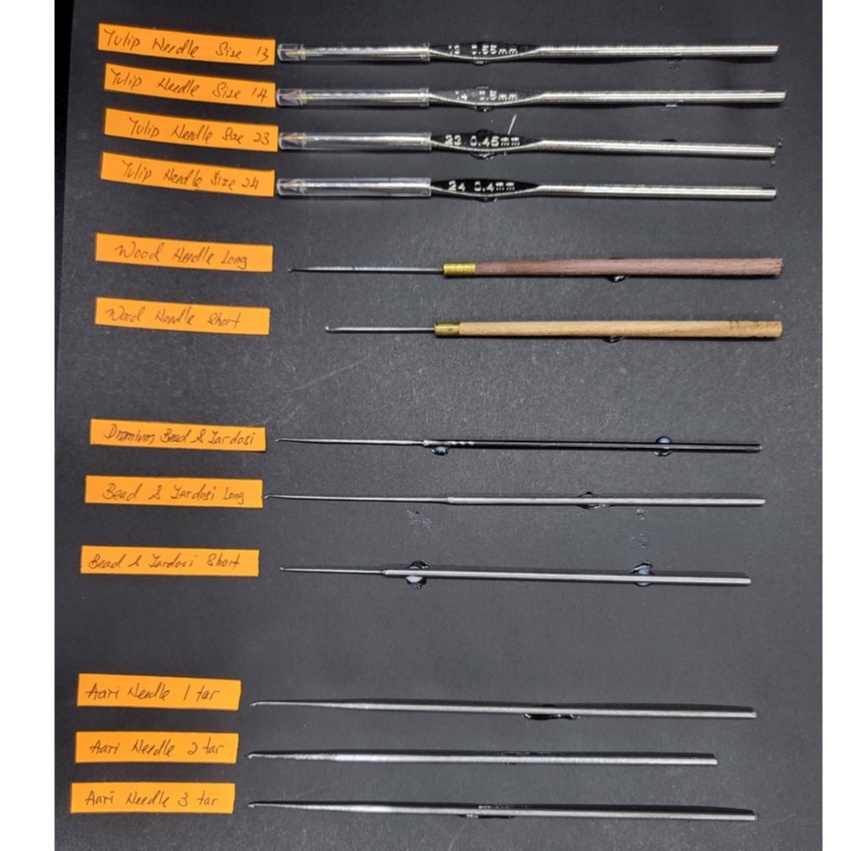 Aari Needles/ Embroidery Needles/Maagam Work Needles/Tulip Crochet ...