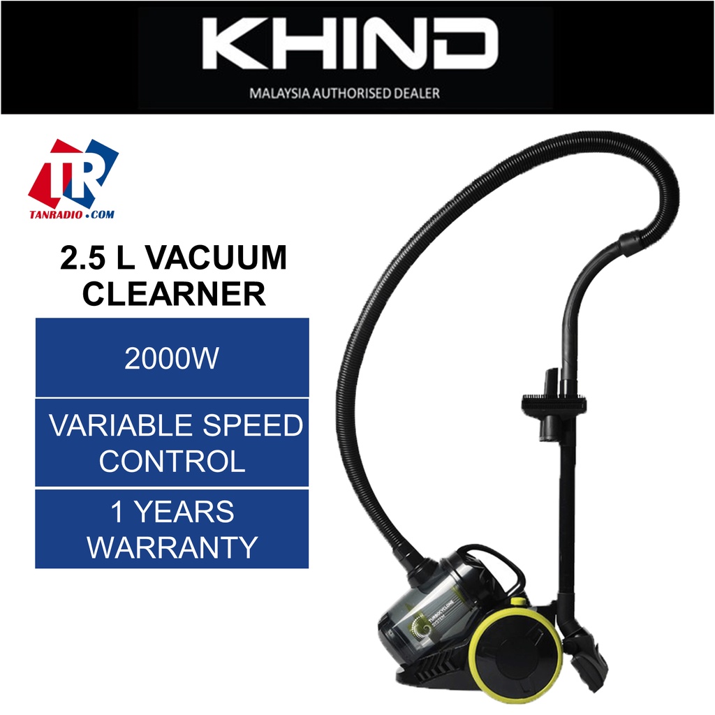 Khind Vacuum Cleaner Cyclone Technology - Black KHI-VC608 | Shopee Malaysia