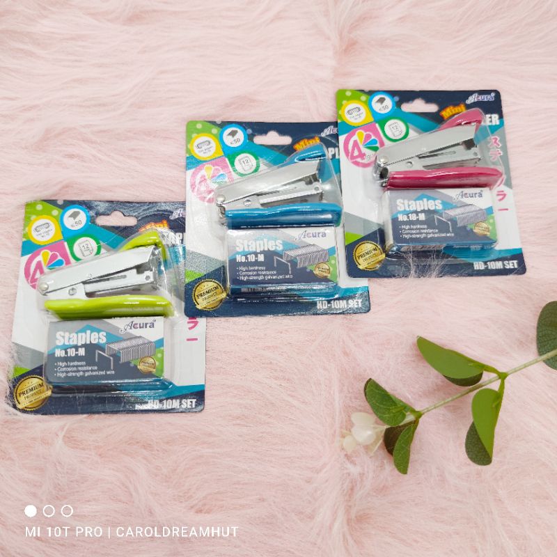 Acura HD-10M Mini stapler set (free staples) | Shopee Malaysia
