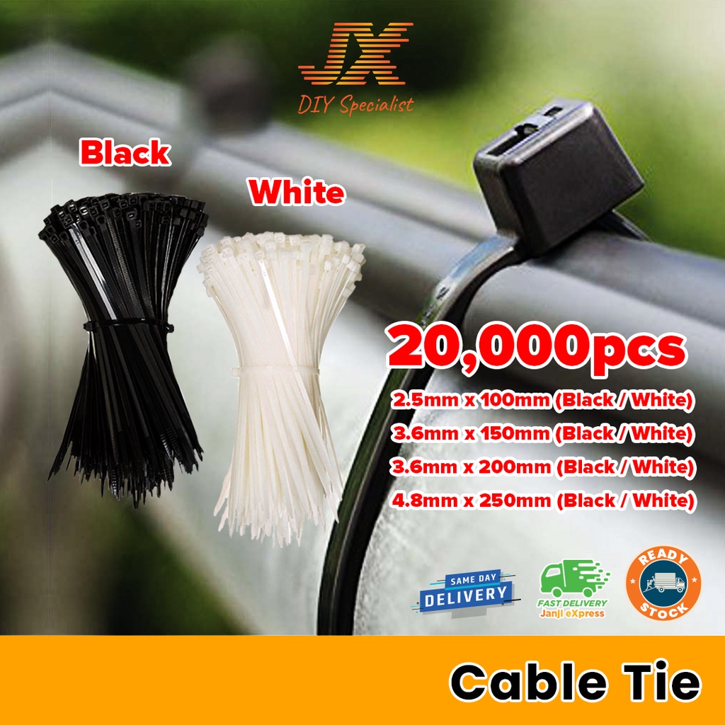 Cable Ties Nylon Wire 1 Carton 4"6"8"10" Pengikat Wayar Kabel Tie ...