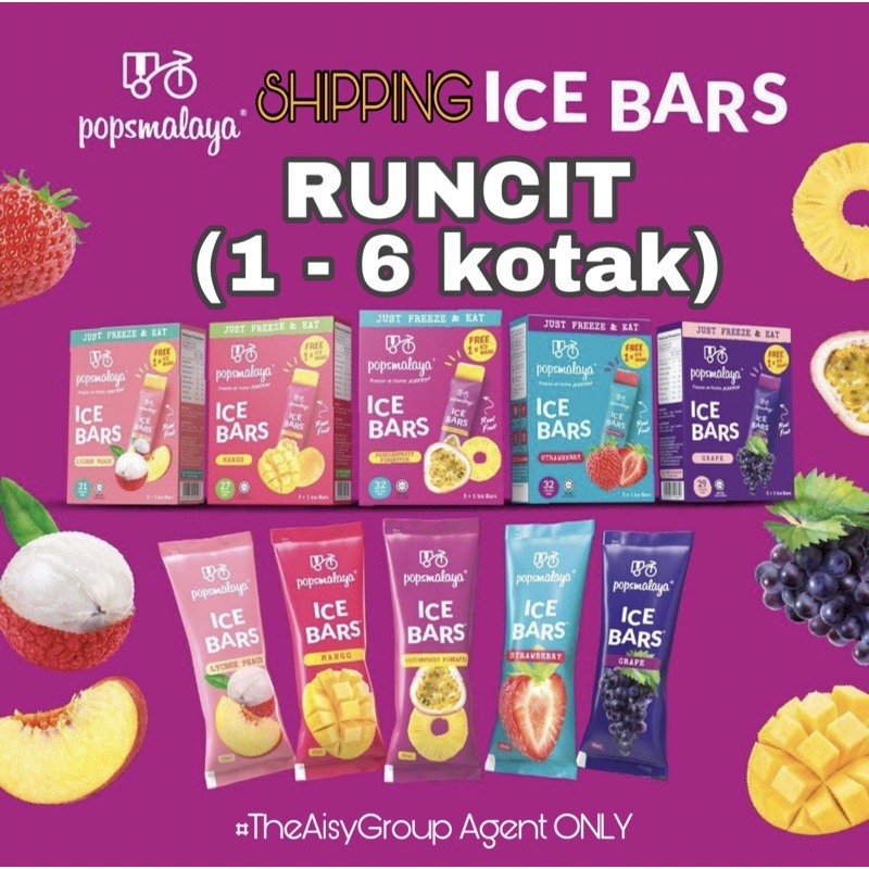 SHIPPING RUNCIT Ice Bars Pops khas untuk agent The Aisy Group SHJ ...