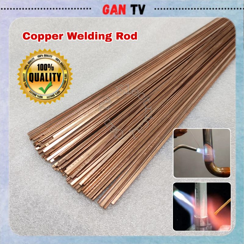 (5-10pcs) Heavy Duty Refrigerator Aircond Copper Welding Soldering Rod ...