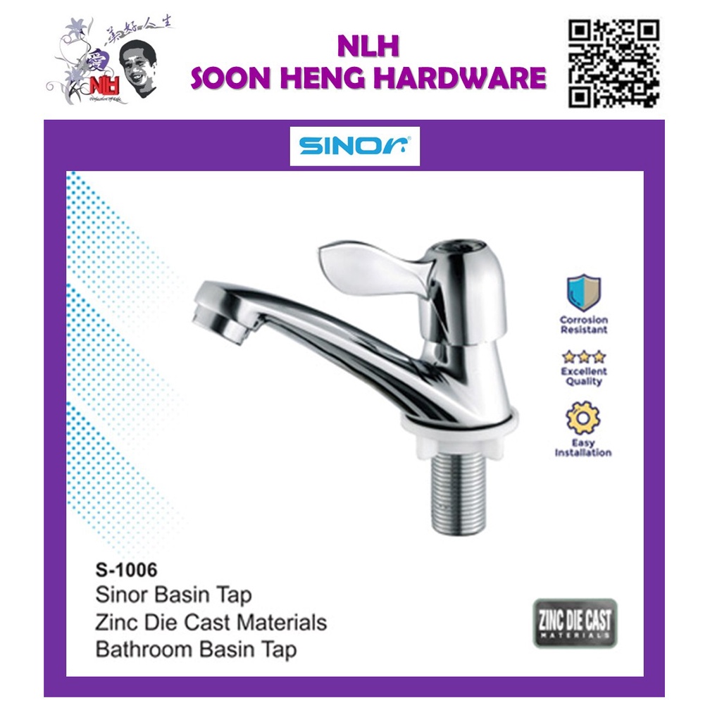 Sinor S-1006 Bathroom Pillar Basin Water Tap | Shopee Malaysia