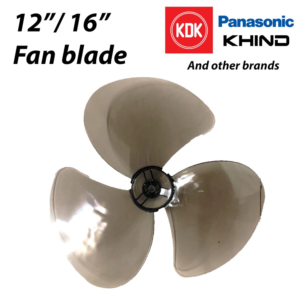 12''/16'' Replacement Fan Blade (Panasonic, KDK, Khind, and any other ...