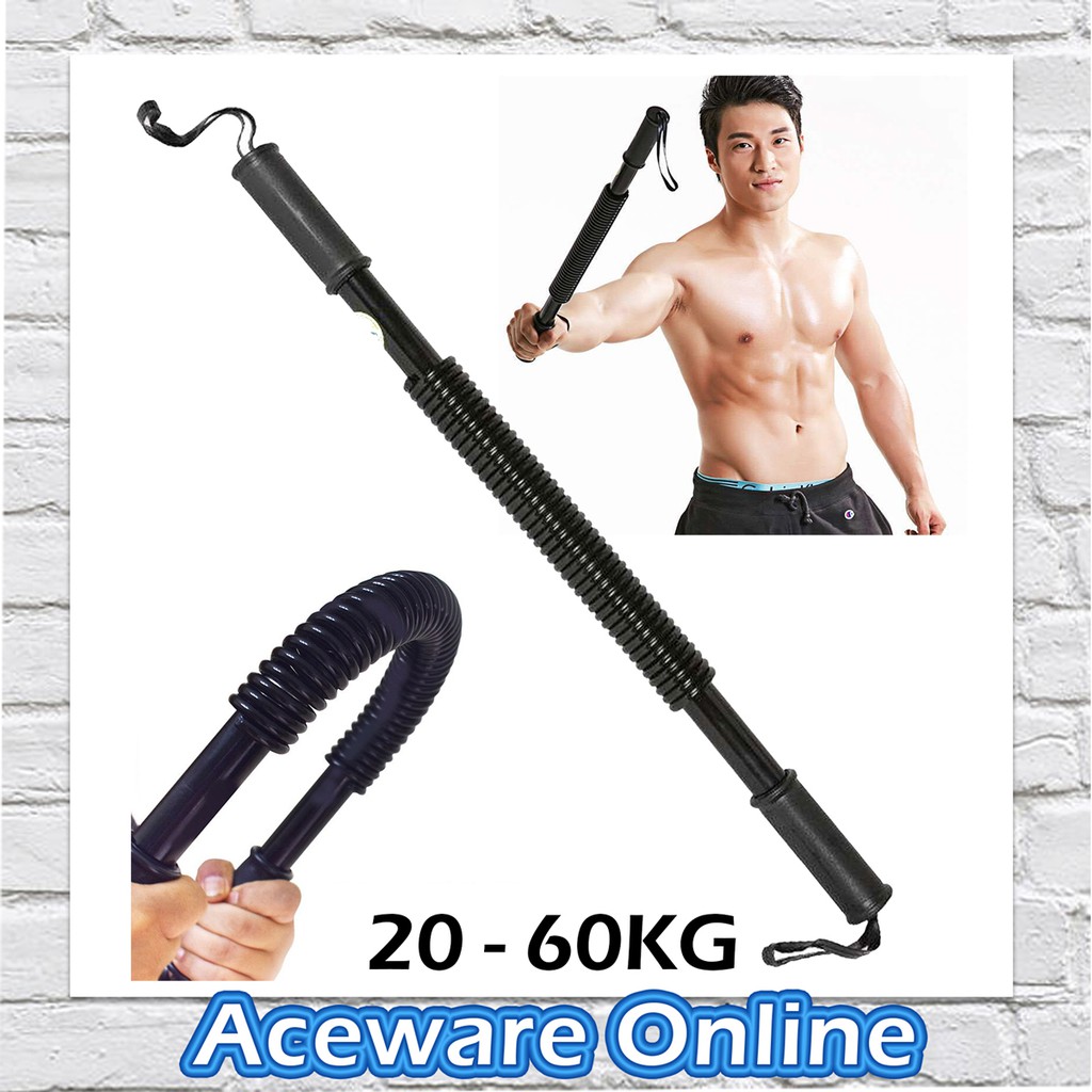 Power Twister Spring Bar Resistance Bar Bend Bar Chest Arm Strength ...