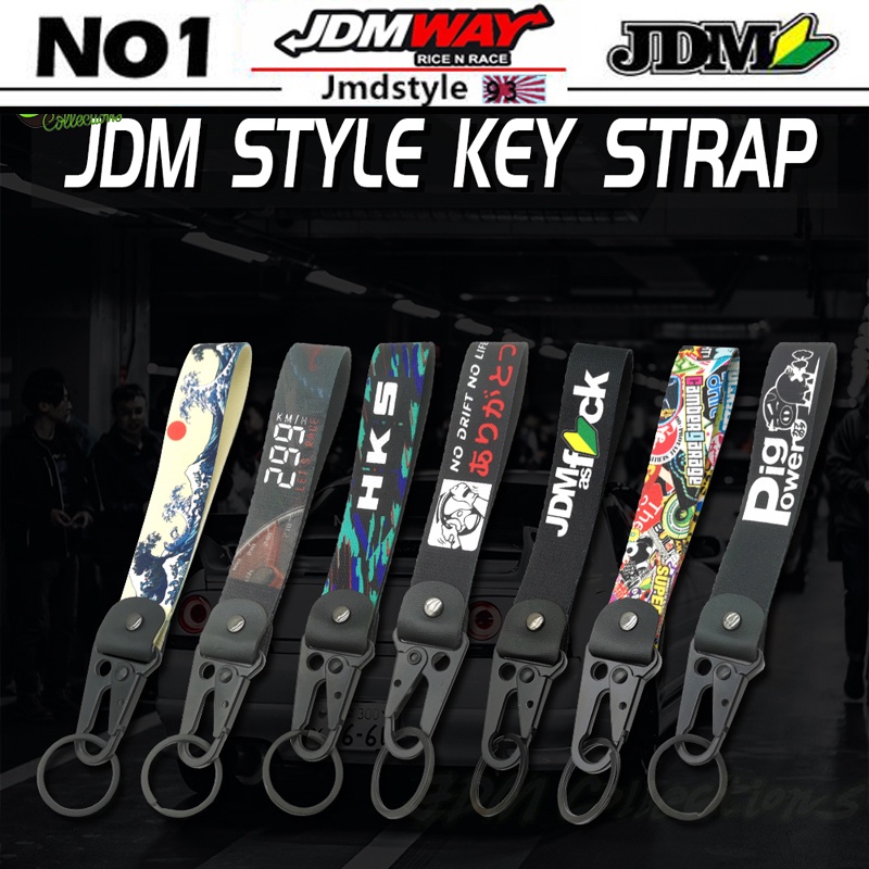 Newest Car Keychain Motorcycyle Keyring Key Strap Key Tag Japan JDM ...