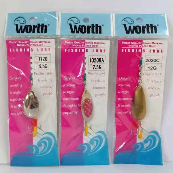 WORTH SPOON FISHING LURES (MIX) | Shopee Malaysia