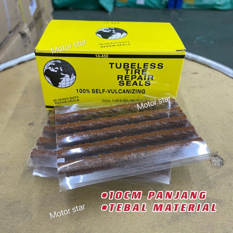 Tubeless Tyre Puncture Repair String Brown Tire Repair Seal Cacing ...