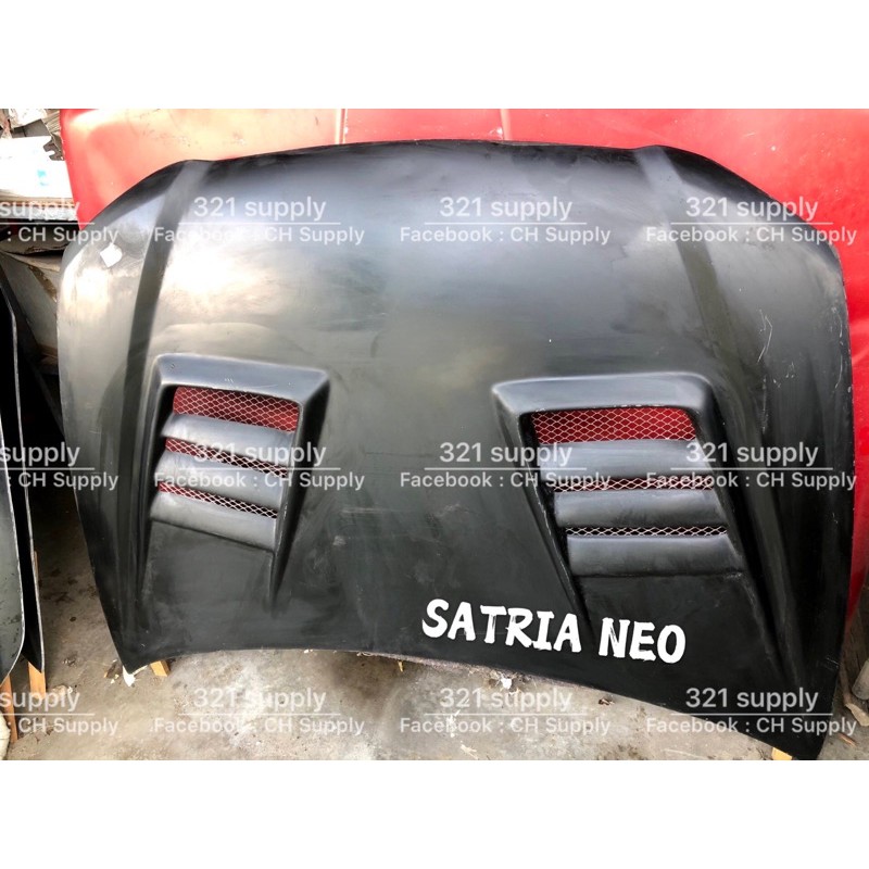 SATRIA NEO BONET DEPAN (MODEL MUGEN) FRONT BONNET FIBRE ENGINE COVER ...
