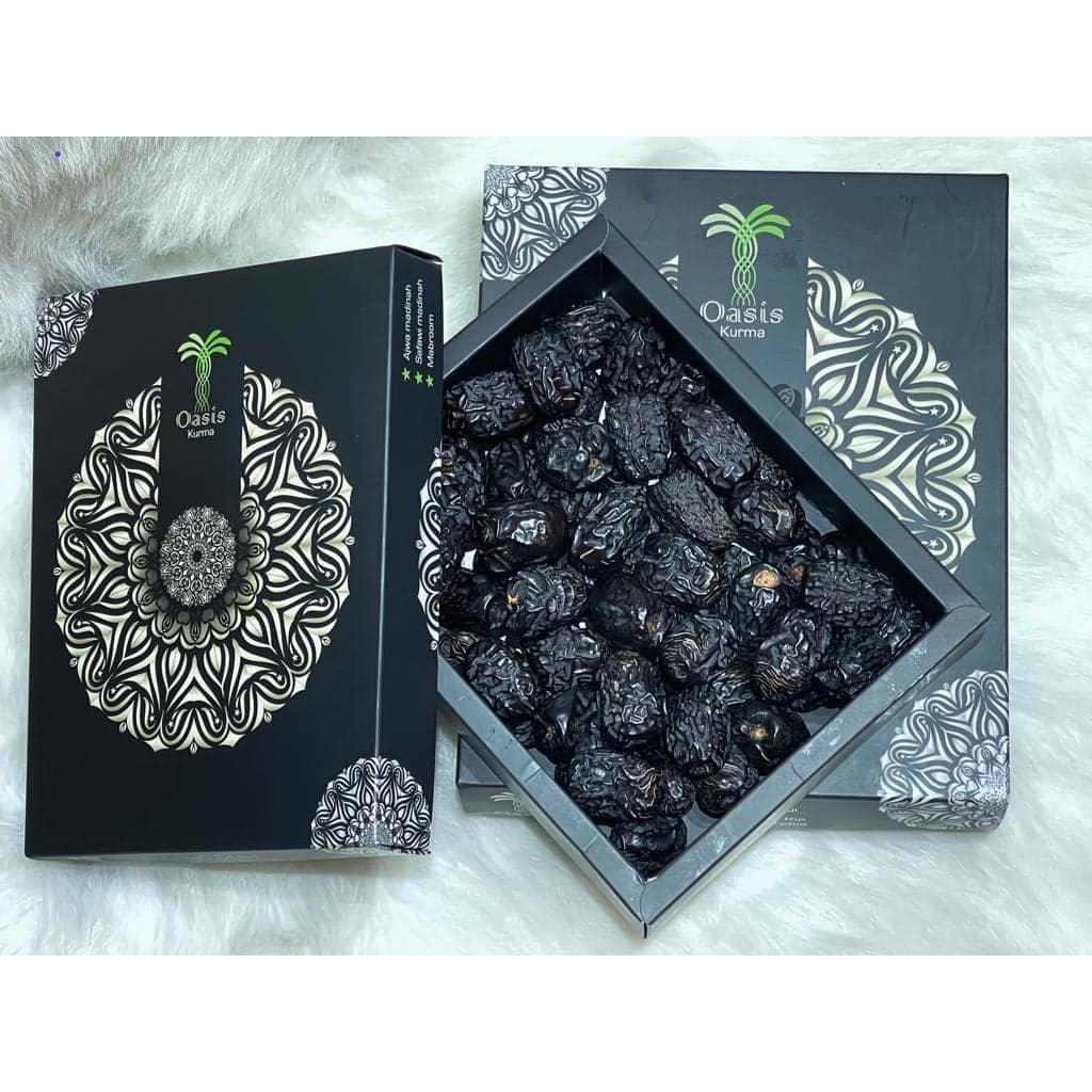 Oasis Kurma Ajwa / Ajwa AL Madinah VIP Dates - 500g Box | Shopee Malaysia