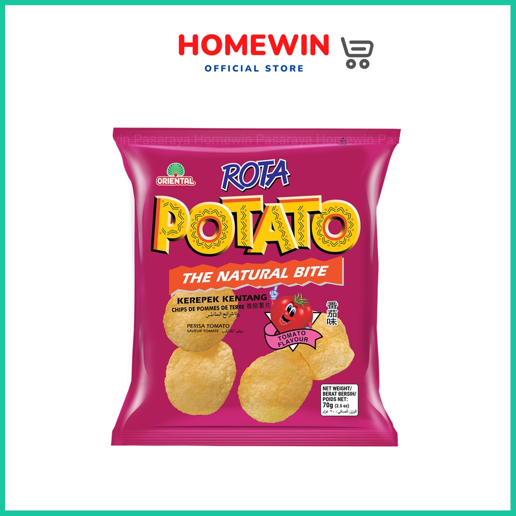 Oriental Rota Potato Crisps Tomato Flavour (70g) | Shopee Malaysia