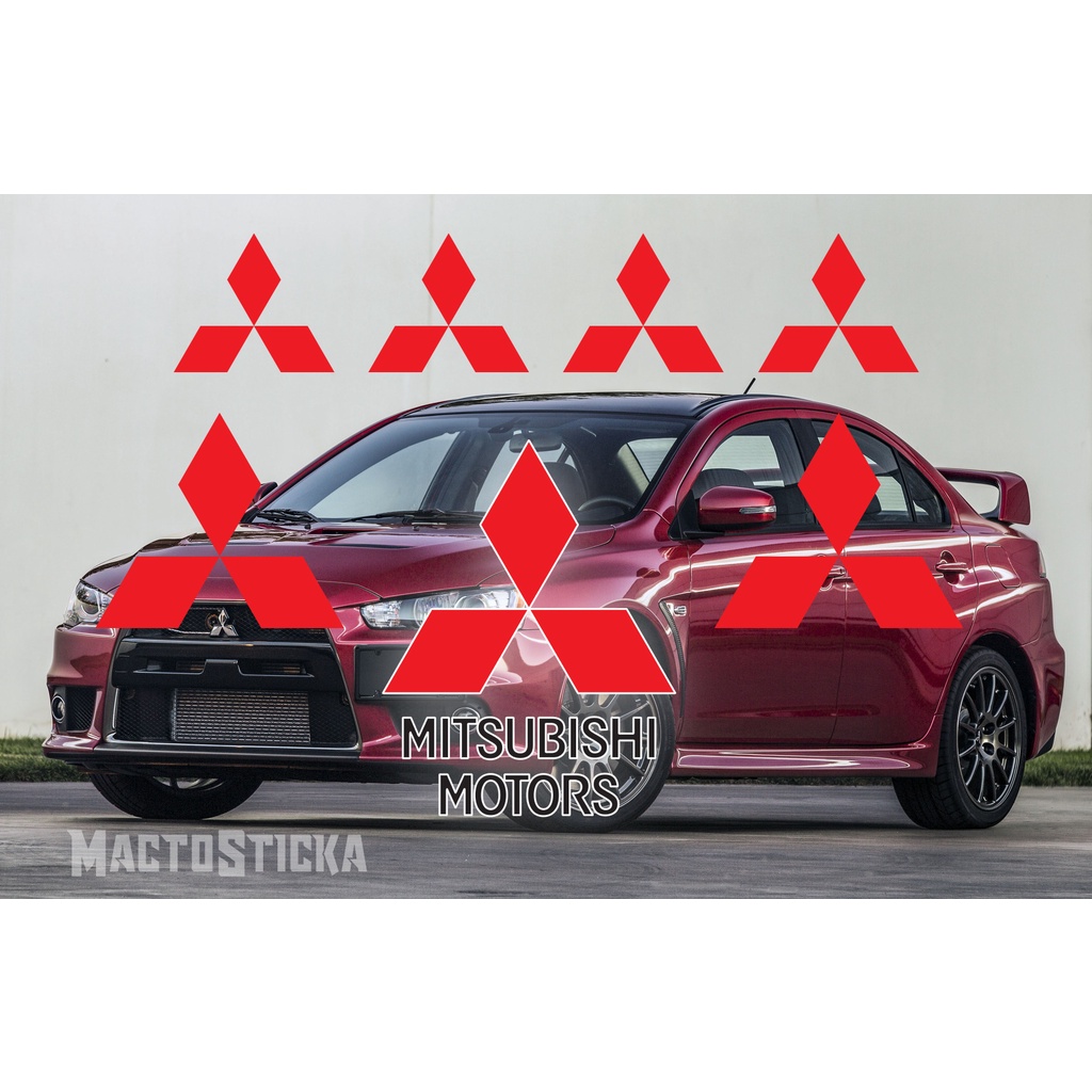 Mitsubishi Lancer Evo Emblem Logo Sticker | Shopee Malaysia