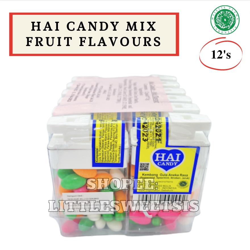 HAI CANDY MIX FLAVOURS [15G*12'S] / KEMBANG GULA ANEKA RASA | Shopee ...