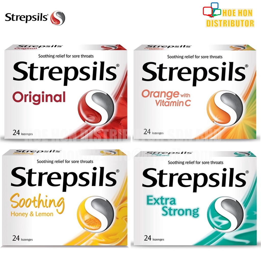 Strepsils Lozenges Sore Throat Candy 24pcs Extra Strong Menthol ...