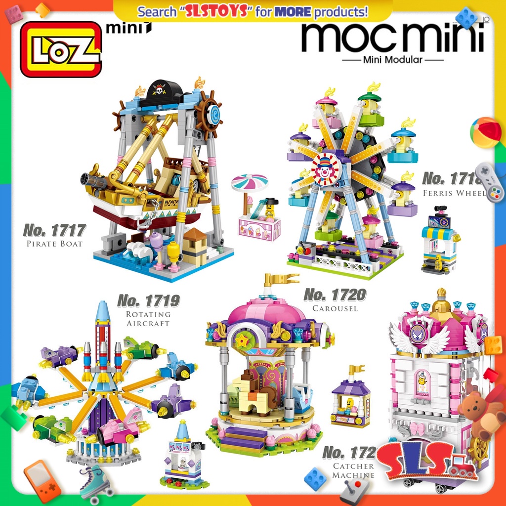 Lego building blocks LOZ IDEAS Mini Block MOC 1717 / 1718 / 1719 / 1720 ...