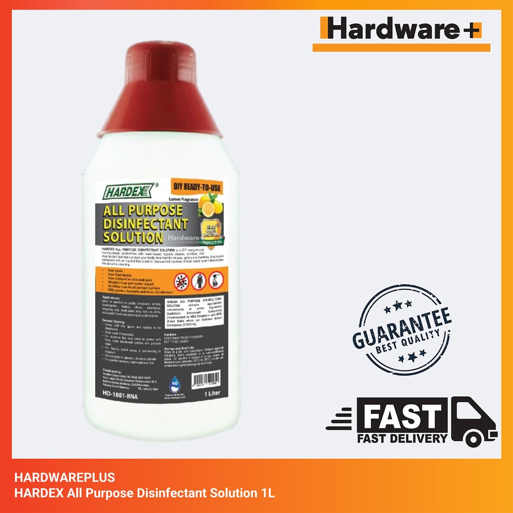 [HARDWAREPLUS] HARDEX - All Purpose Disinfectant Solution - 1L (Daily ...