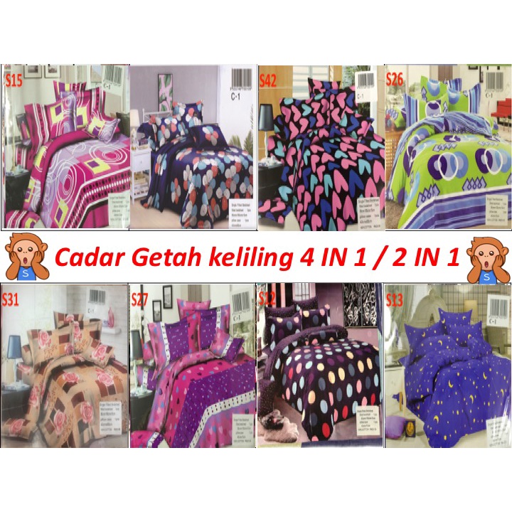 床单/Bed Sheet Single/Cadar Getah keliling/Cadar Murah/Single/Bed sheet ...