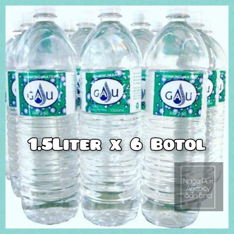 Air Minuman Gau 1.5Liter x 6 Botol (ready stock) | Shopee Malaysia