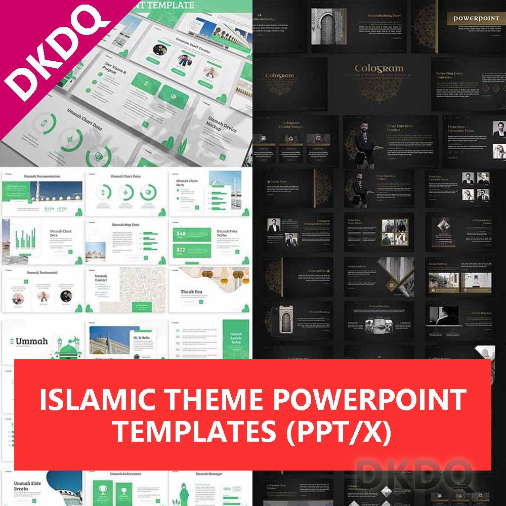 👾 Islamic Arab Theme Powerpoint Templates Set ATHENA0282 PPT PPTX ...