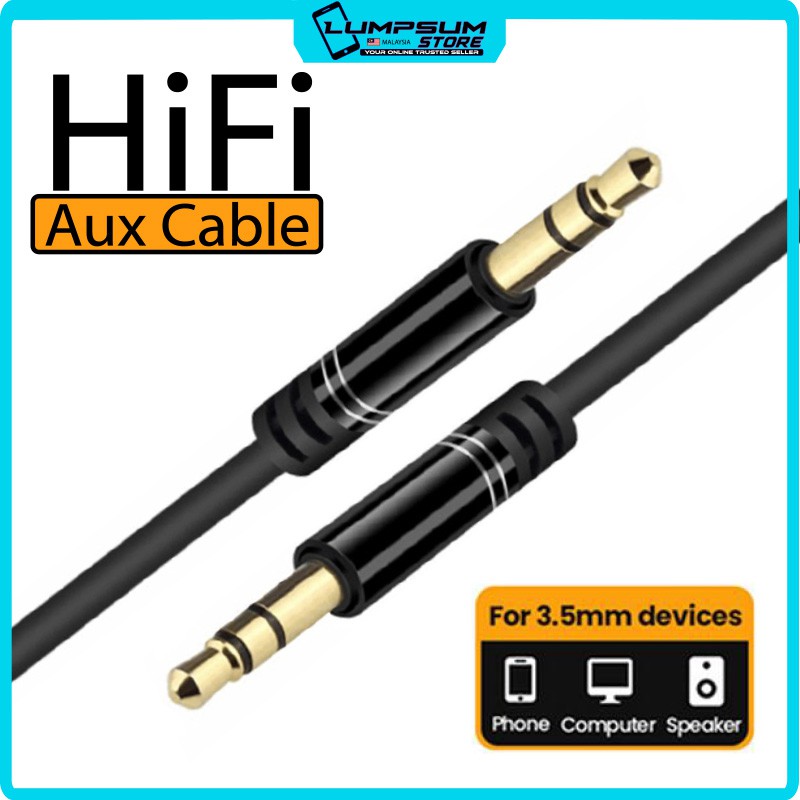 3.5mm Aux Cable 3POLE 4POLE TRRS 4-Conductor Auxiliary Male to Male ...