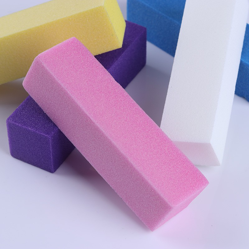 [Ready Stock] 1pc Nail buffer Pink White Nail Art Sponge Shaping Nail ...