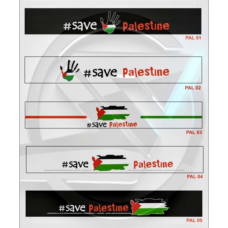 (Ready Stock ) S689# SAVE PALESTINE Sunshield Windscreen sticker ...
