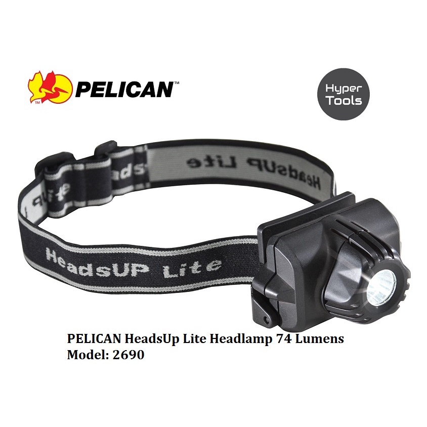 PELICAN HeadsUp Lite Headlamp 74 Lumens - Model: 2690 | Shopee Malaysia