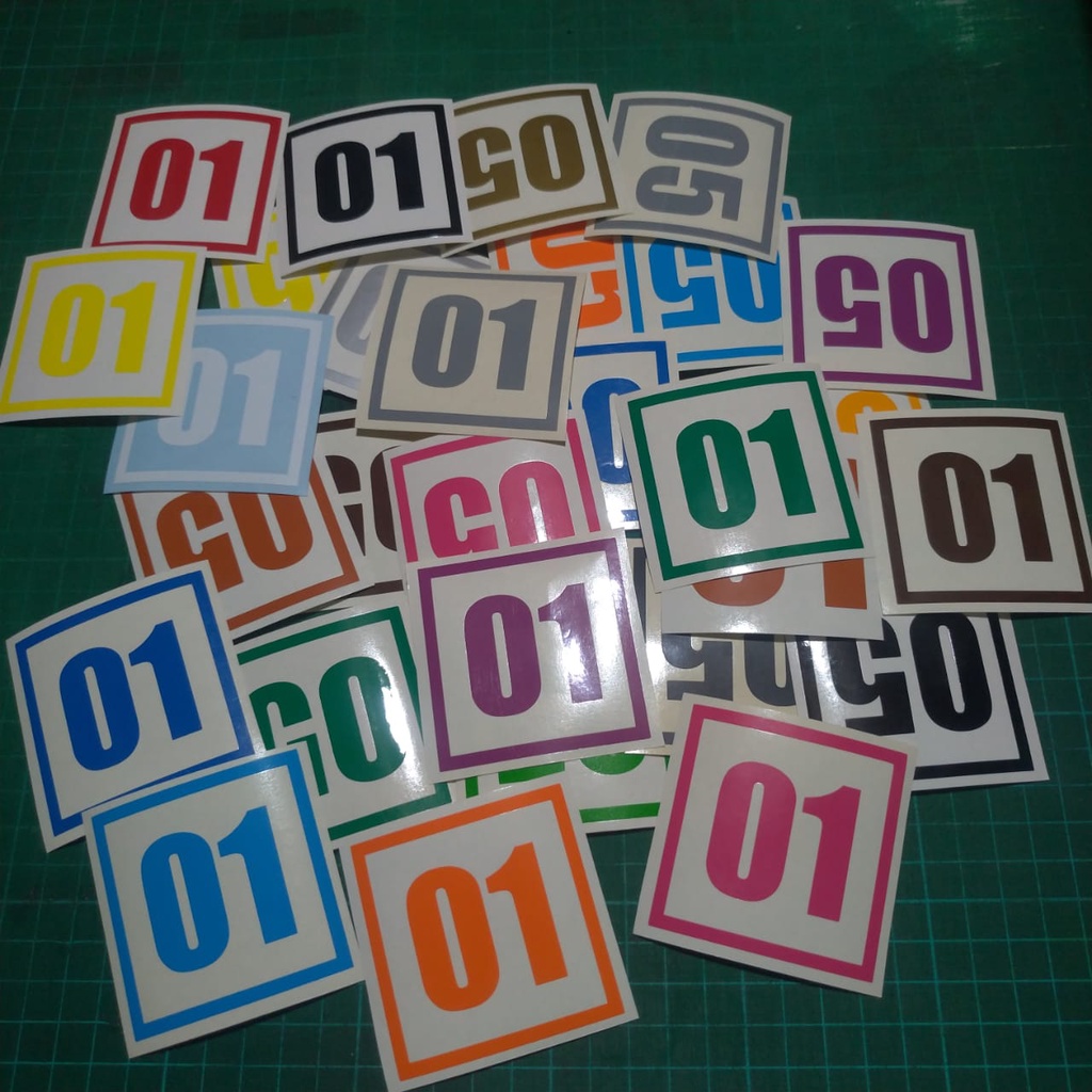 Uk SQUARE DLM NUMBER LABEL STICKER 26 CM ORACAL MATERIAL | Shopee Malaysia