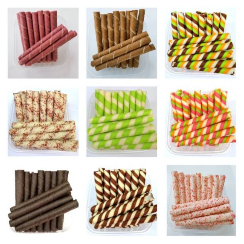 [Biskut Timbang 200g] Wafer Roll/ Wafer Stick/ Chocolate, Strawberry ...