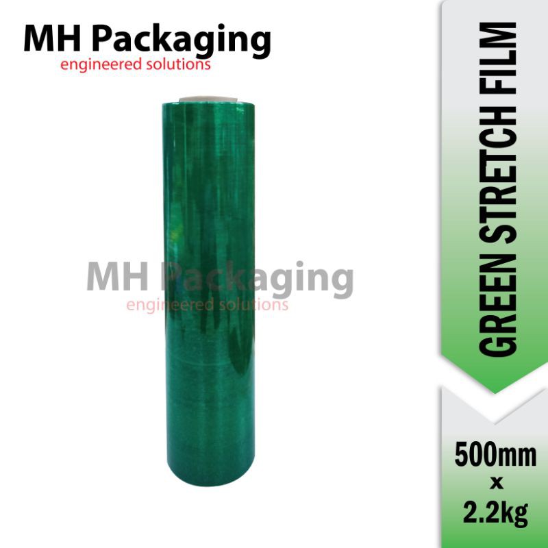 GREEN COLOUR STRETCH FILM 500MM X 2.2KG | Shopee Malaysia