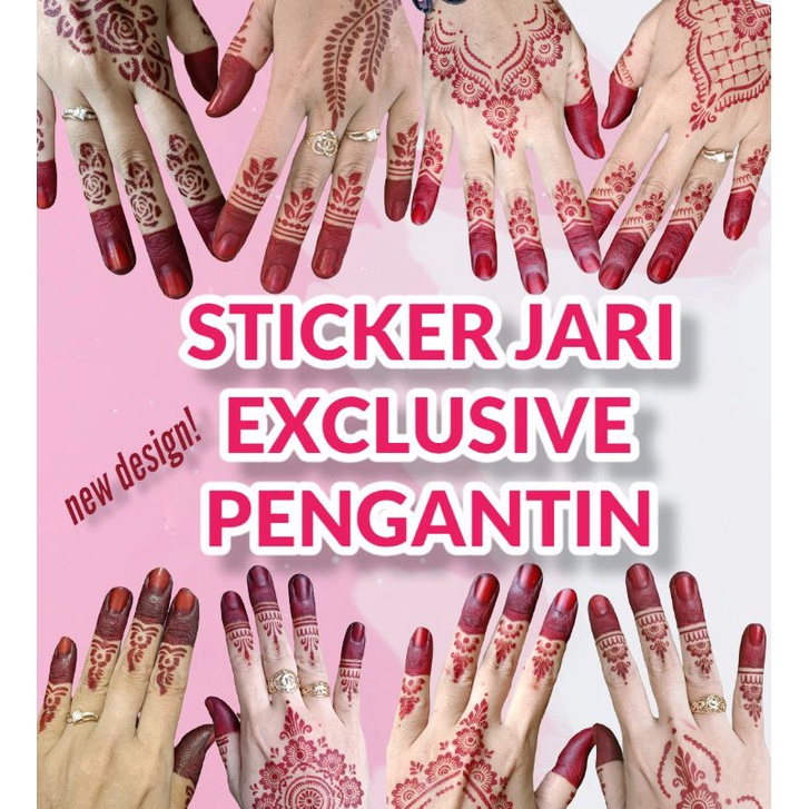 STICKER JARI EXCLUSIVE (JX) SEPASANG TANGAN. | Shopee Malaysia