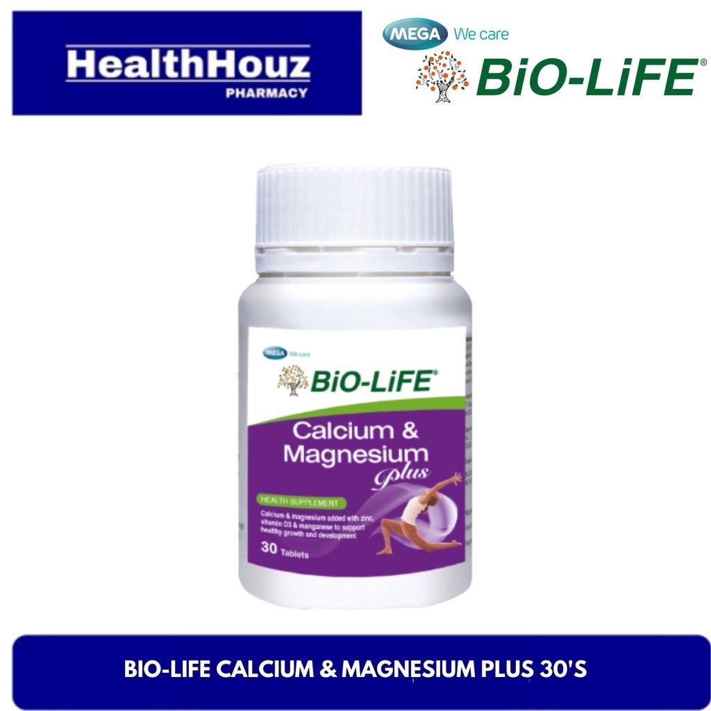 BIO-LIFE CALCIUM & MAGNESIUM PLUS 30's | Shopee Malaysia
