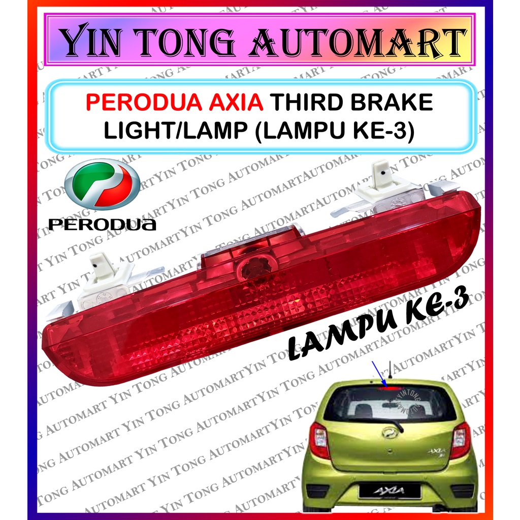 PERODUA AXIA Third Brake Light/Lamp (Lampu Ke-3) | Shopee Malaysia