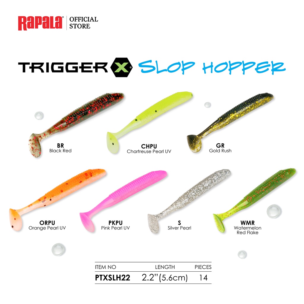 TriggerX Slop Hopper 2.2 inch Soft Plastic Fishing Lure | Shopee Malaysia